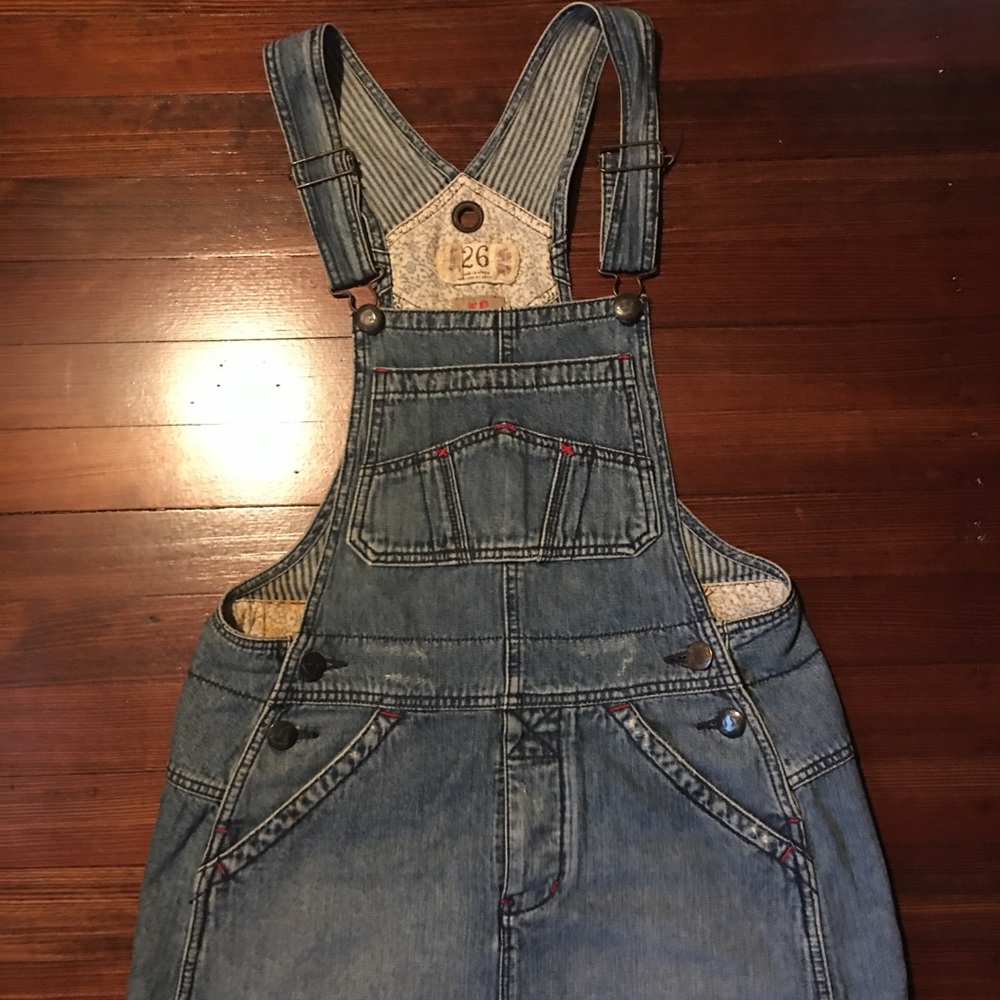 Free People Early 2000’s Jumper Overalls Size 26 - Gem